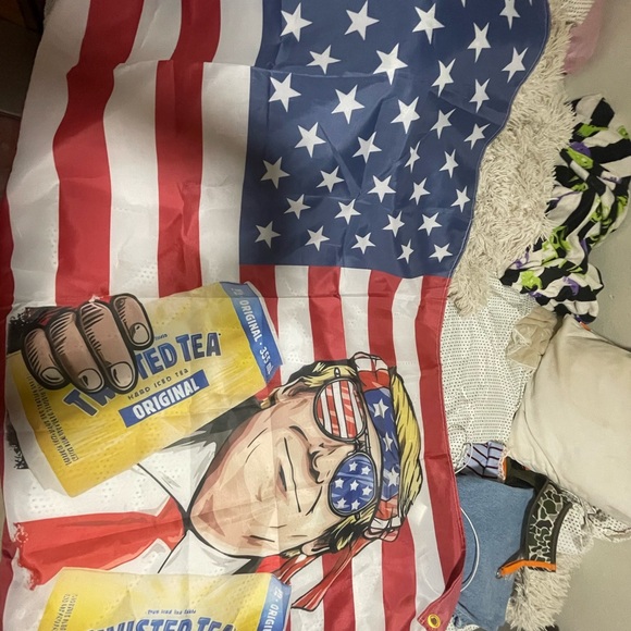 Amazon | Wall Decor | Twisted Tea Trump American Flag | Poshmark